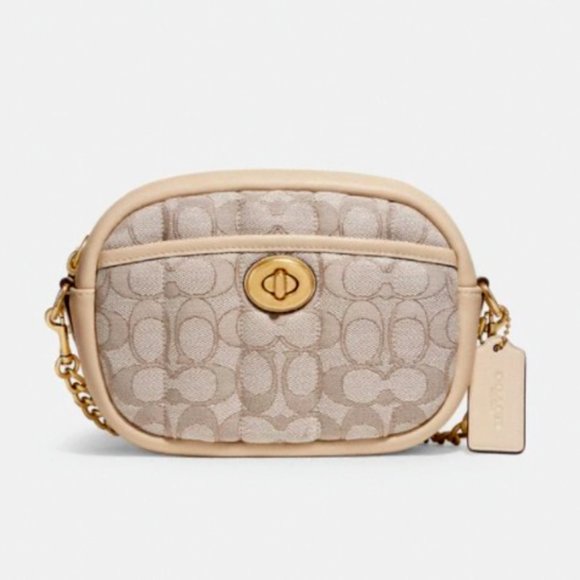Coach | Bags | Nwt 35 Original Coach Signature Jacquard Camera Bag ...